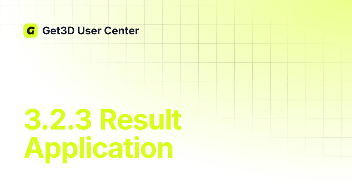 3.2.3 Result Application | Get3D