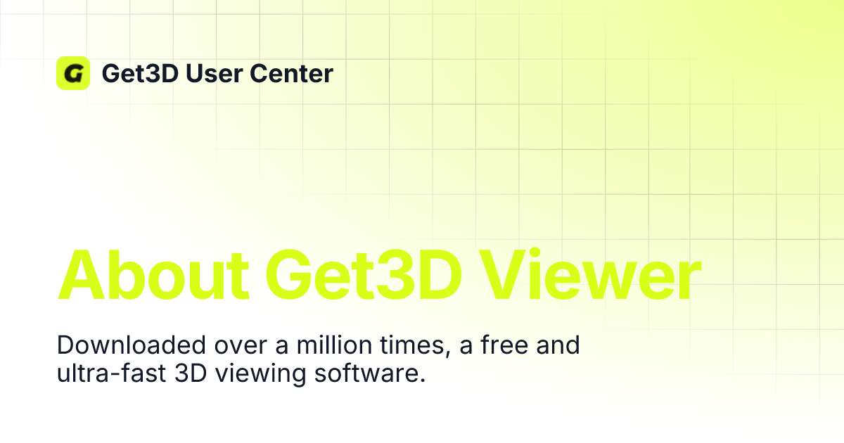 About Get3D Viewer | Get3D User Center